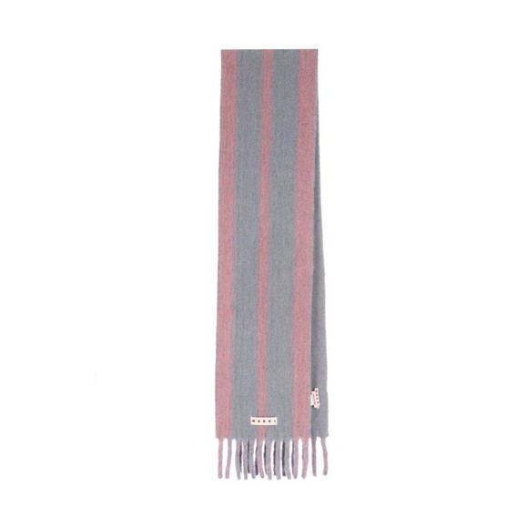 Marni | Accessories | Marni Striped Logo Scarf Pink Nwt | Poshmark